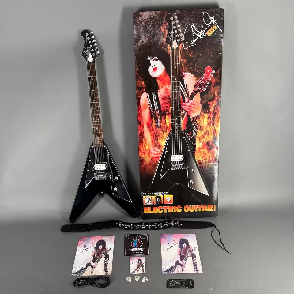 Washburn Paul Stanley Flying V Collector's Pack Mirror OVP - Secondhand ...